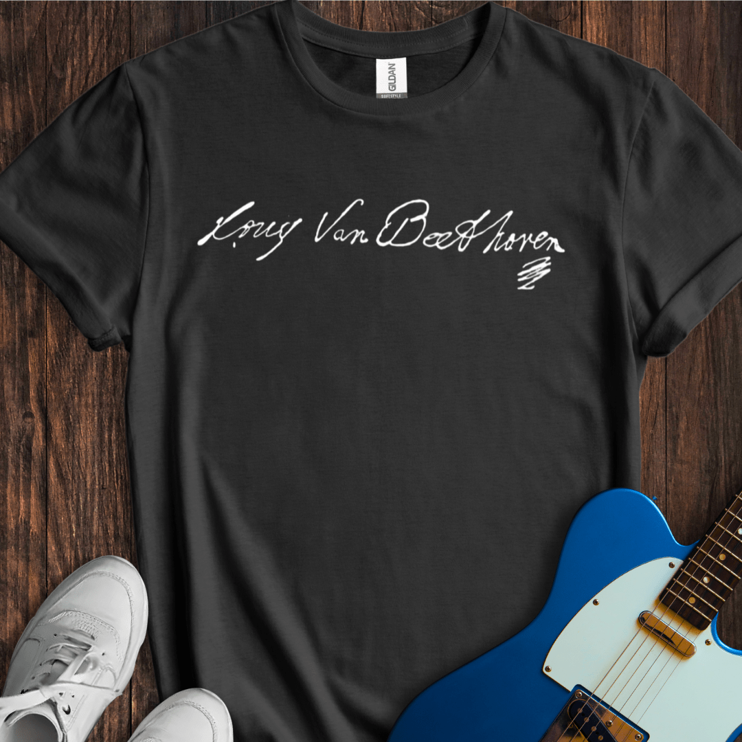 Beethoven Signature (I) T-Shirt – MUSEEK Merchandise